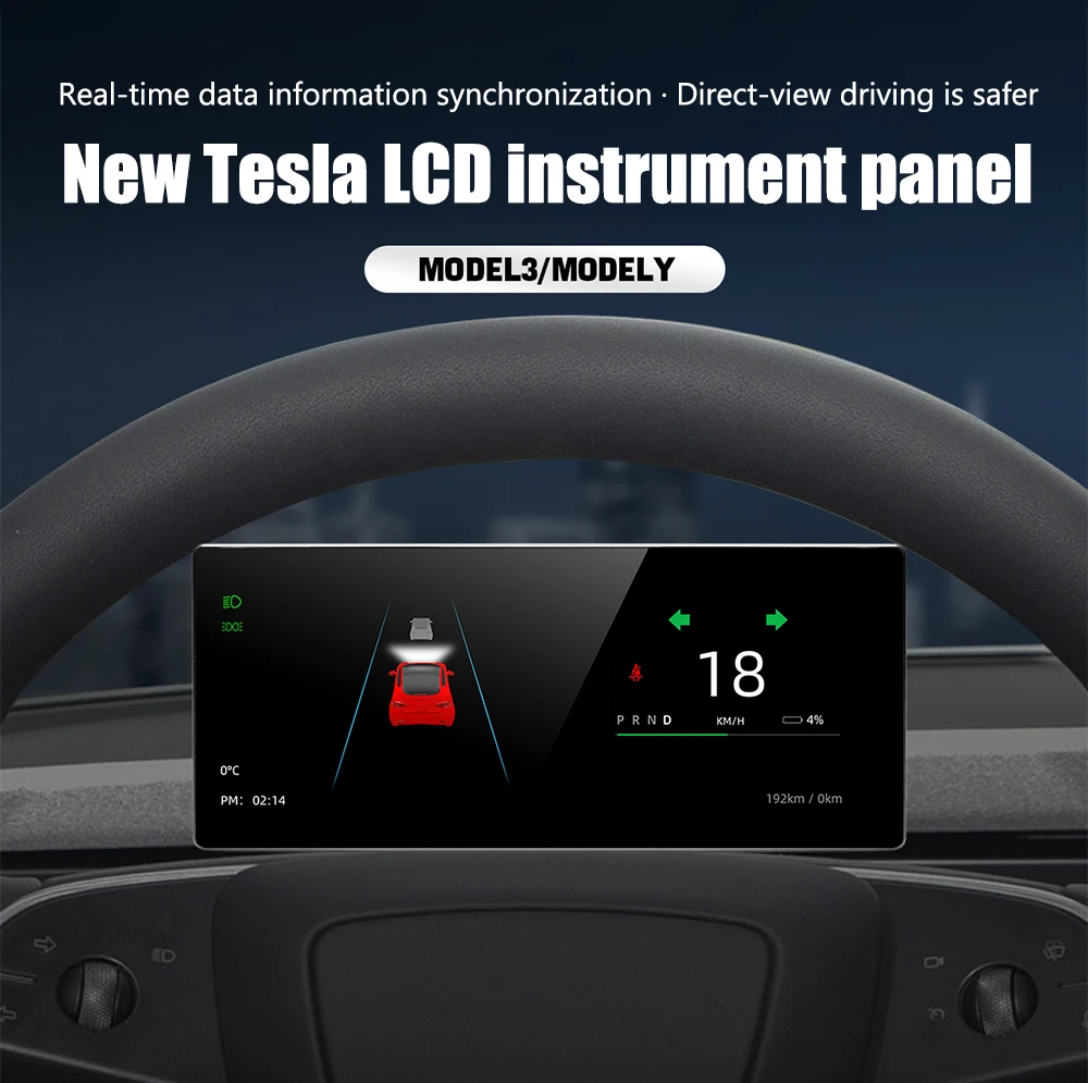 Navihua Touch Screen Carplay AutoRadio Car Dashboard Speedometer LCD ...