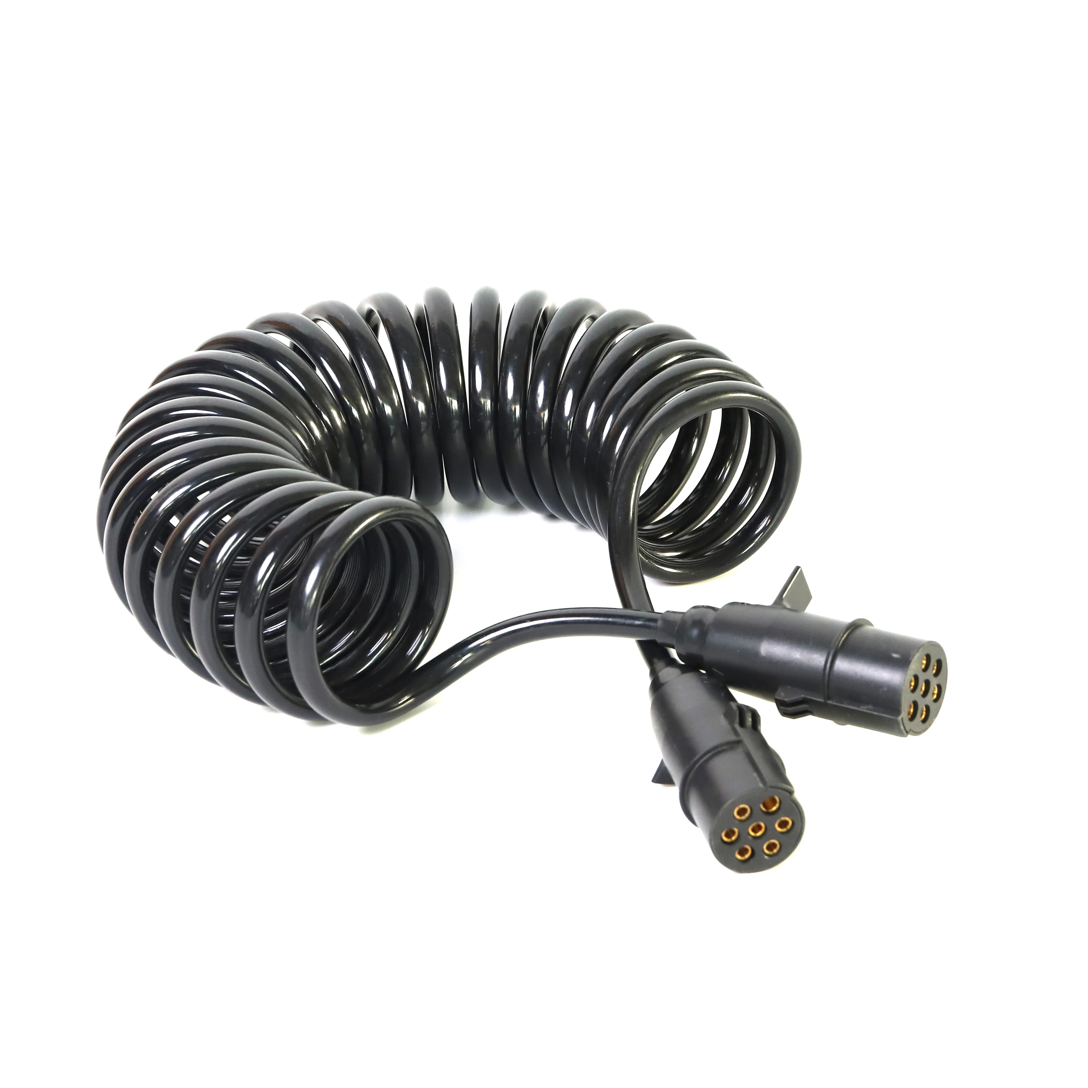 Retractable Spiral Electrical Cord Truck Trailer Abs/ebs Coiled Power ...