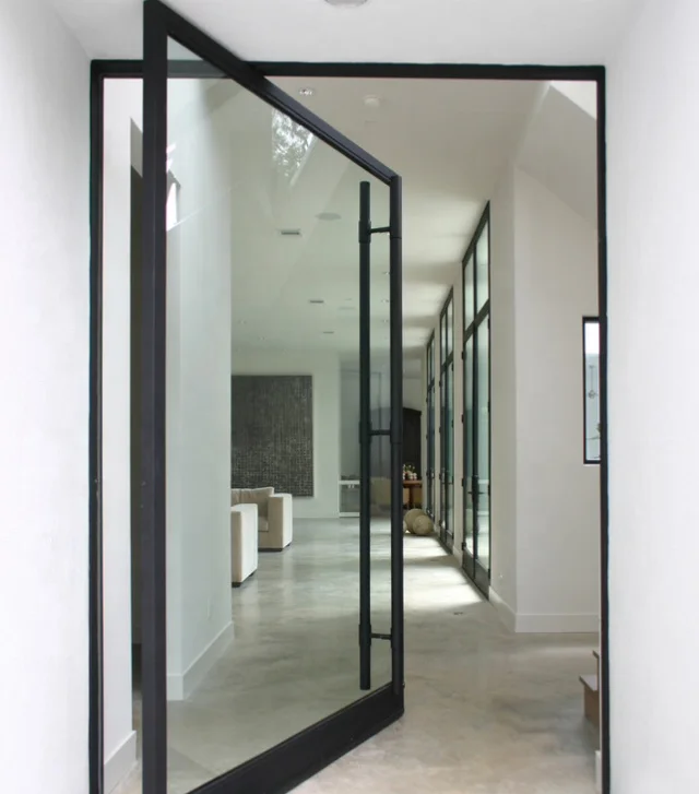 Miami-dade Approved NFRC Tempered Glass Aluminium Doors
