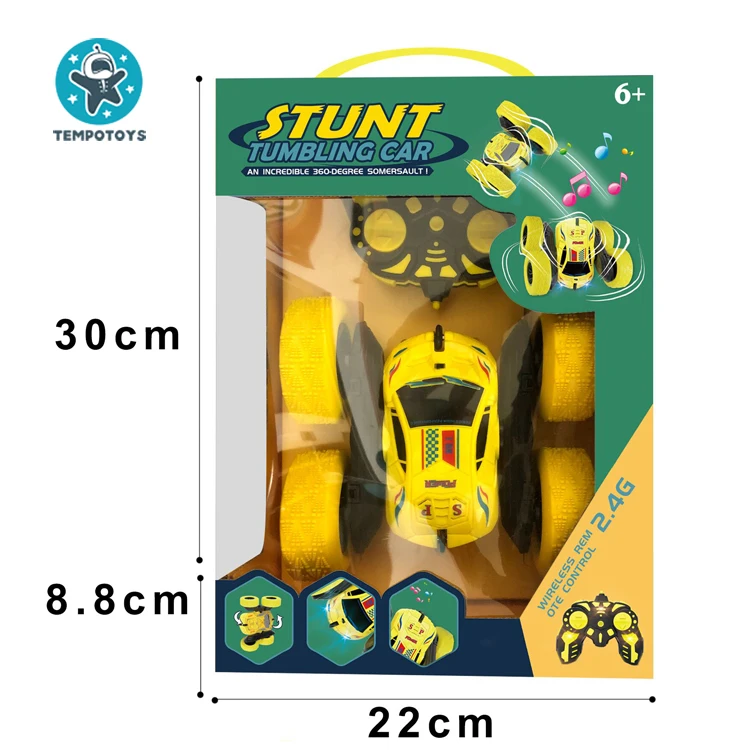 Tempo Toys New Double Tumbleing 2.4g Remote Control Car Electric Rc ...