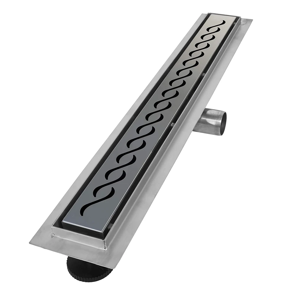 Customized Stainless Steel Hidden Linear Shower Drain Side Outlet ...