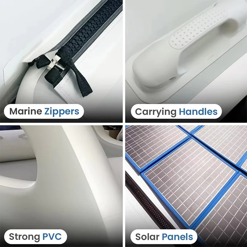 Custom Electric Catamaran Cruising Pontoon Portable Boat Foldable ...