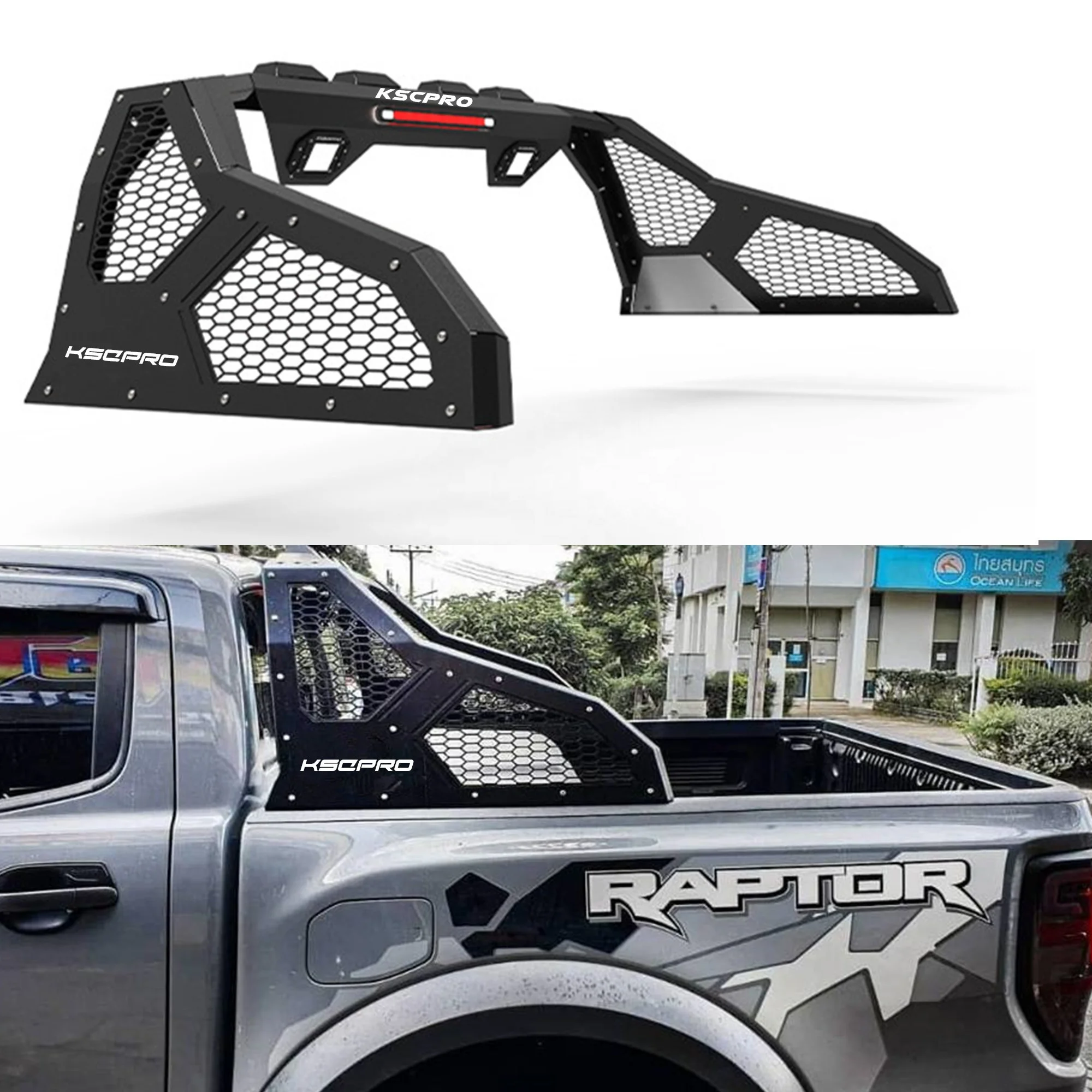 KSCPRO off-Road Roll Bar for Ford Ranger 2023 with LED Light