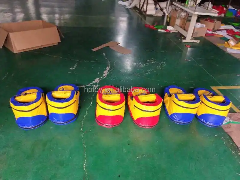 Giant Inflatable Bouncy Speed Soccer Shoes for Team Building