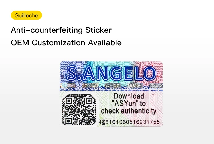 Anti-counterfeiting Label Security Thread Verification System Qr Code Sticker - Buy Custom ...