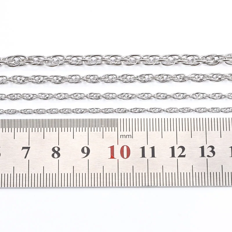 Welded Oval Shape Chain for Women Men Double Braided Unique O Shape ...