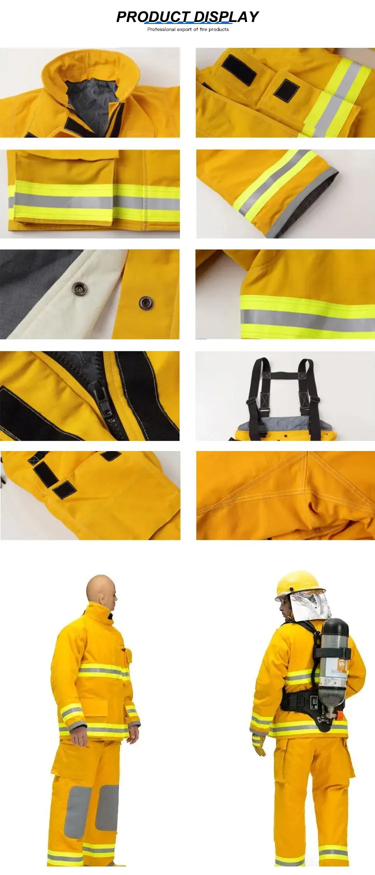 Firefighting Suit Firefighting Rescue Clothing Fire Fighting Uniform ...