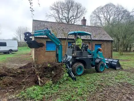 Mini Retroexcavadora Farm Tractor Backhoe Excavator Loader 4x4 Backhoe ...