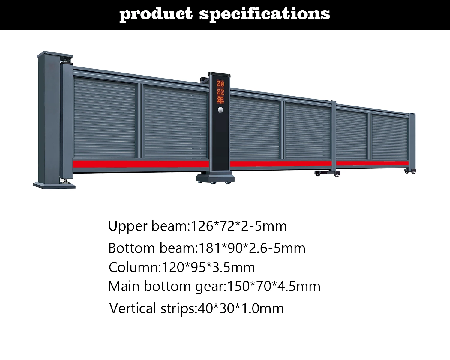 China Heavy Duty Aluminium Rail Cantilevered Sliding Gates System ...