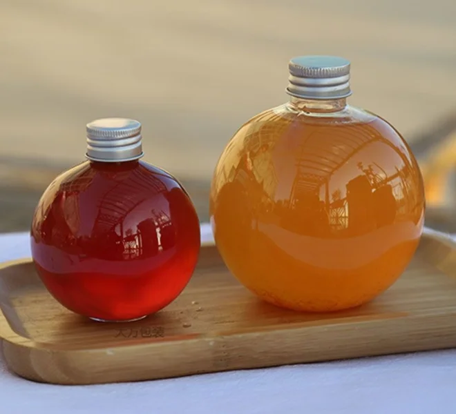 Spherical Ball Shape Clear PET Plastic for Beverage Packing