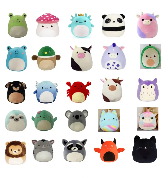 Wholesale Squishmallowable Squish Mallow Cartoon Rainbow Cow Cute ...