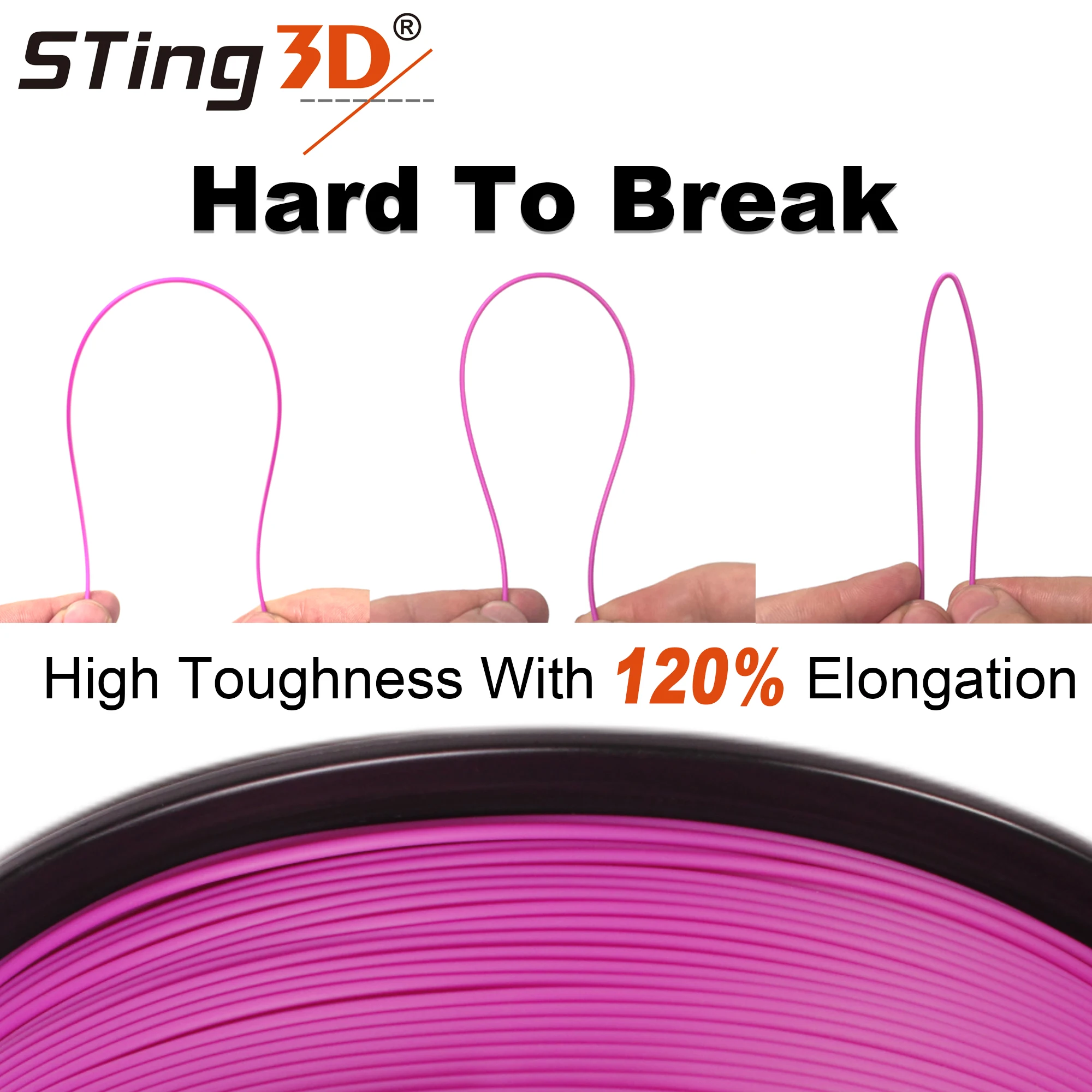 Sting3d Macaroon Colors Pla Matte Rainbow 3d Printing Filament 1.75mm ...