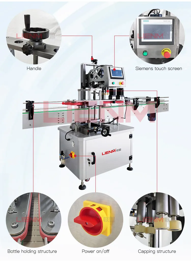 High Efficiency Plastic Bottle Capping Machine Automatic Screw Ropp Capping Machine - Buy ...