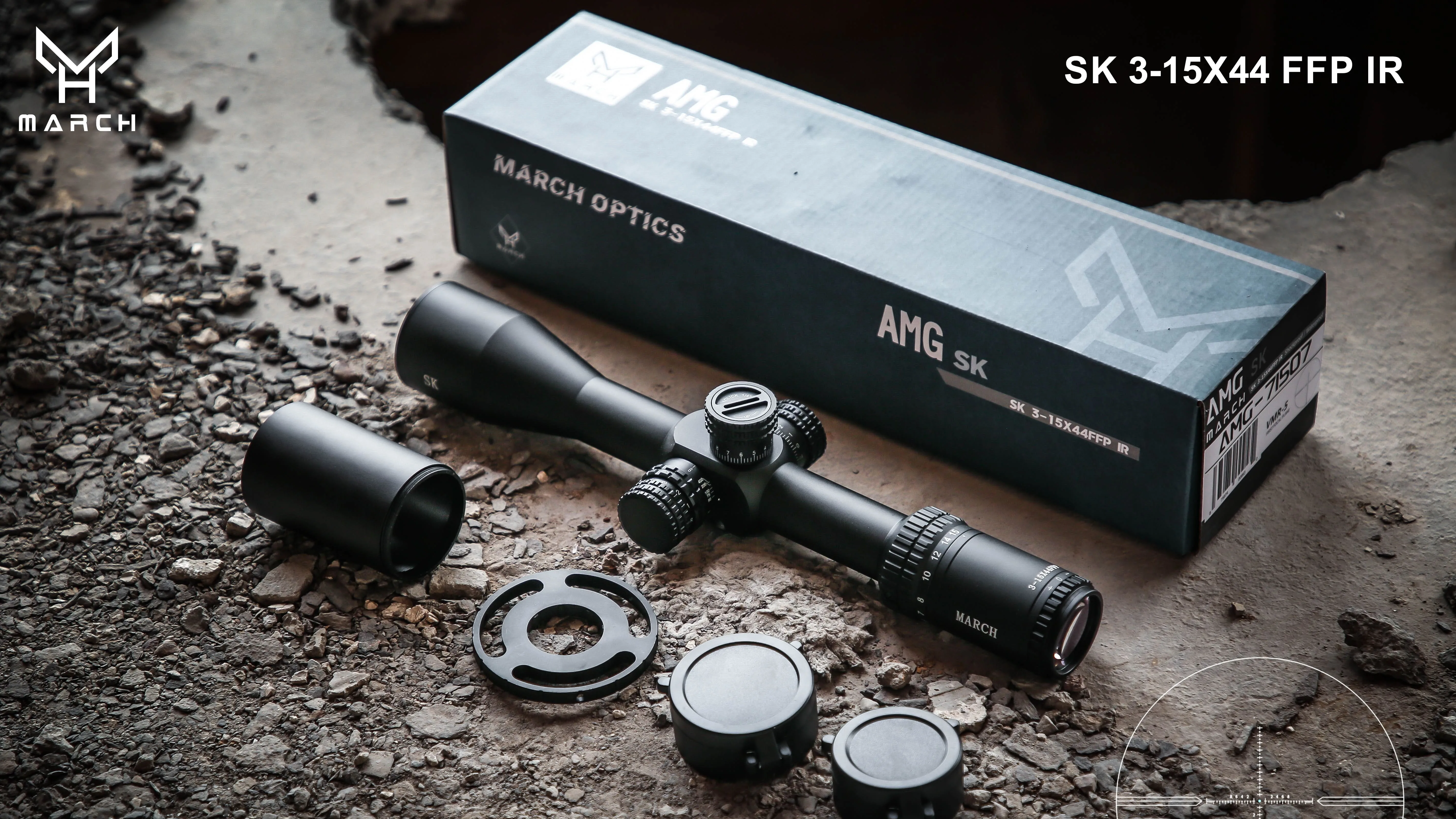 March Sk 3-15x44 Ffp Ir Illumination Hunting Scope Affordable Ffp Scope ...