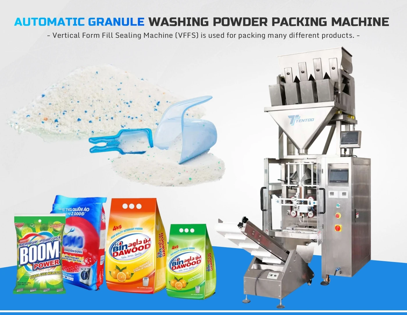 1kg 2 Kg 5kg Bag Automatic Laundry Soap Packing Machine