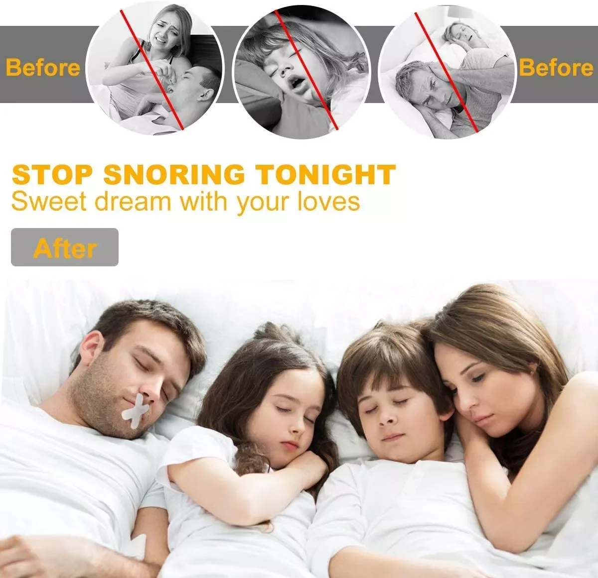 Private Label Mouth Breathing Strips For Better Nose Breathing Sleep Mouth Tape For Sleeping ...