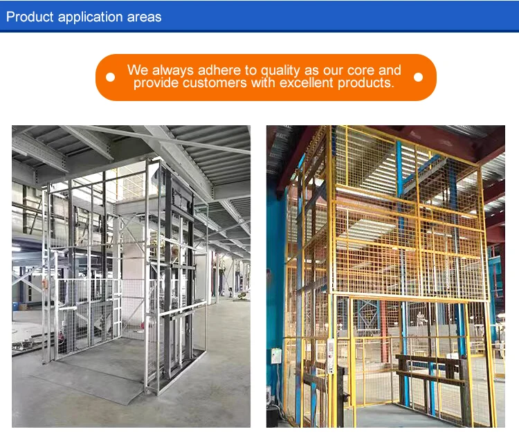 Guide Rail Hydraulic Stair Lift Elevators Freight Goods Lift Machine ...