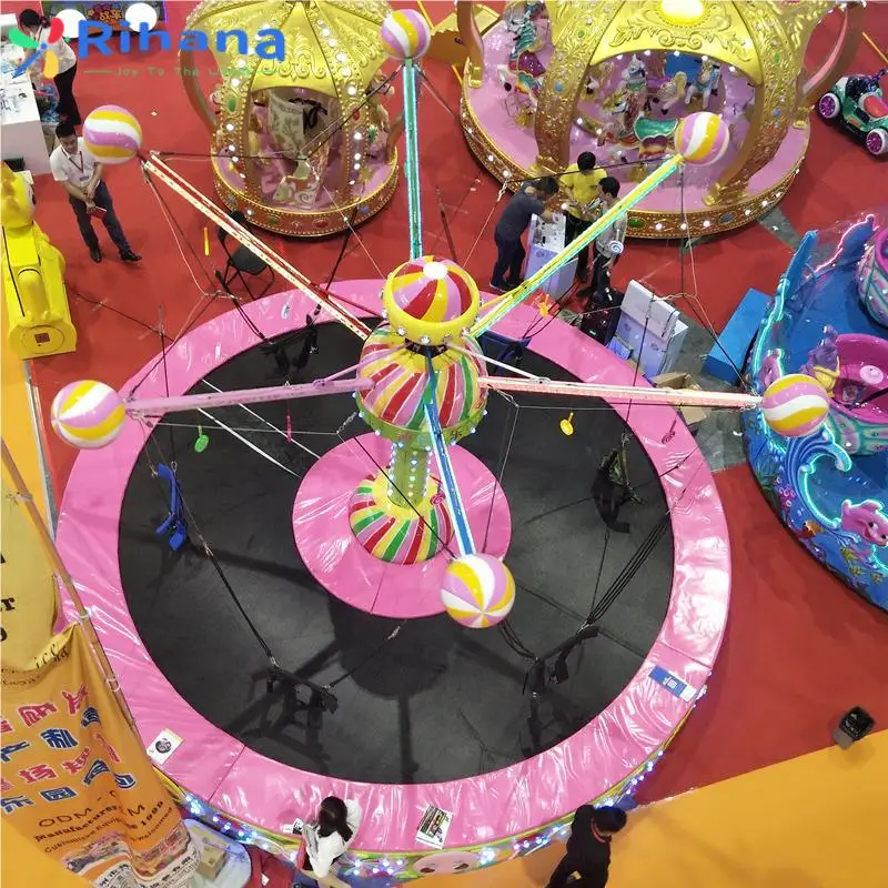 Indoor and Outdoor Amusement Park Children's Electric Rotary Bungee ...