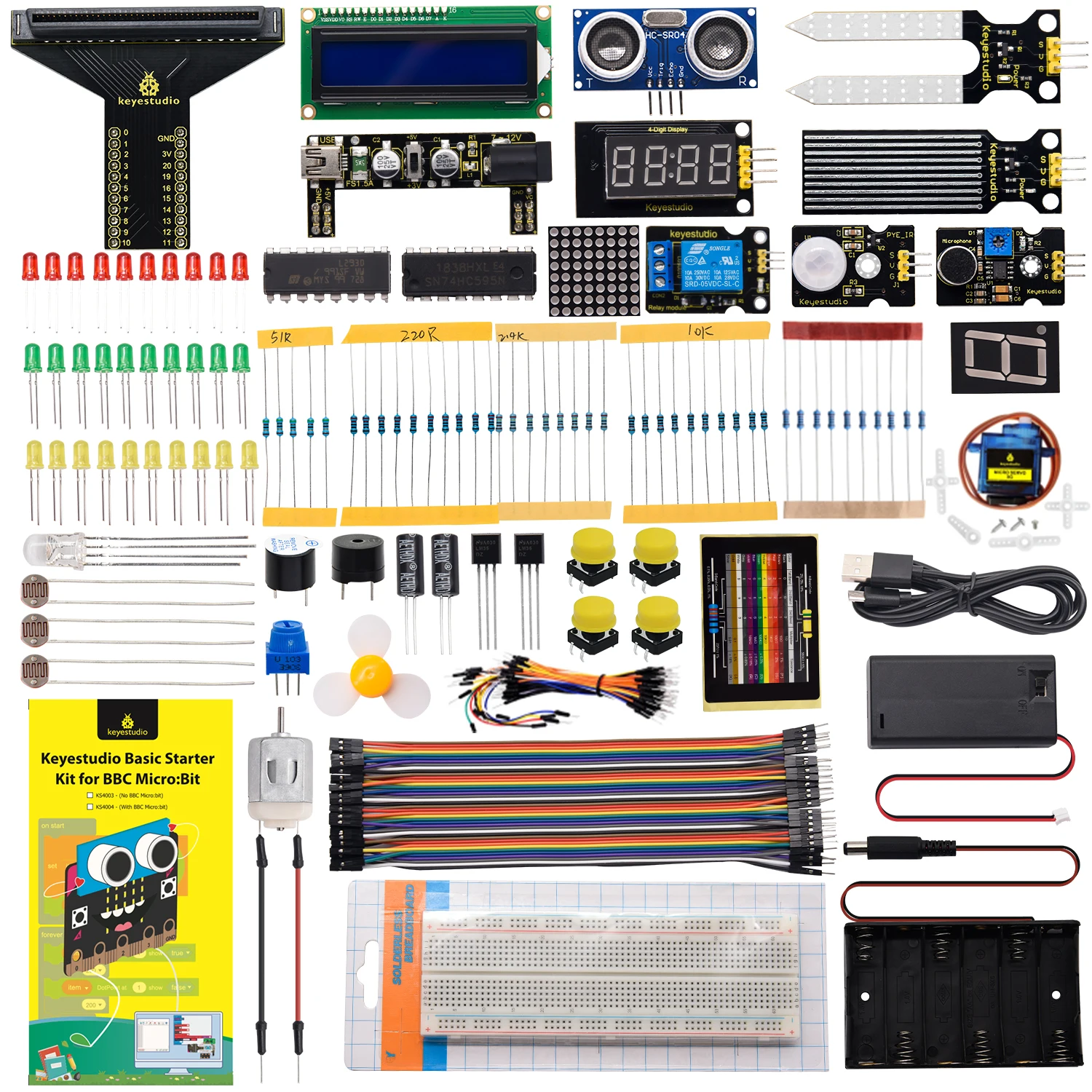 Keyestudio Microbit Basic Starter Kit - DIY Electronic Kit
