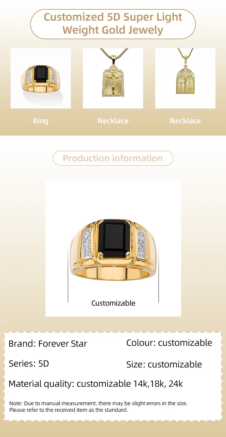 5d Process 14k 18k 24k Gold Ring Wholesale New Process To Produce Vintage High-quality ...