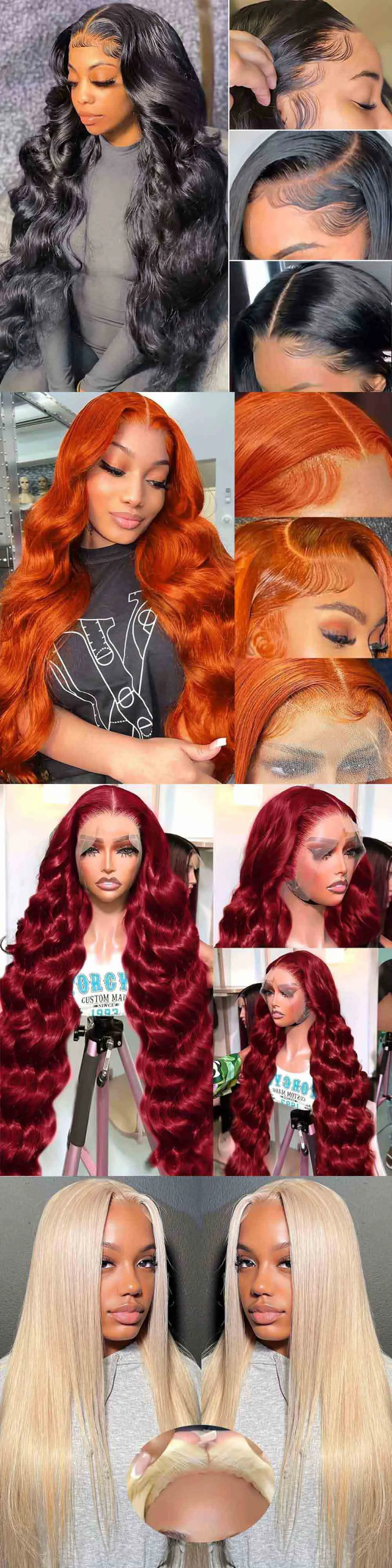 Egg Bouncy Curly Raw Vietnamese Hair Wig 13x6 HD Transparent Lace Front ...