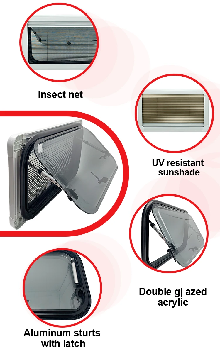Motorhome Modern Windows Europe Caravan Acrylic Rv Windows - Buy Rv ...