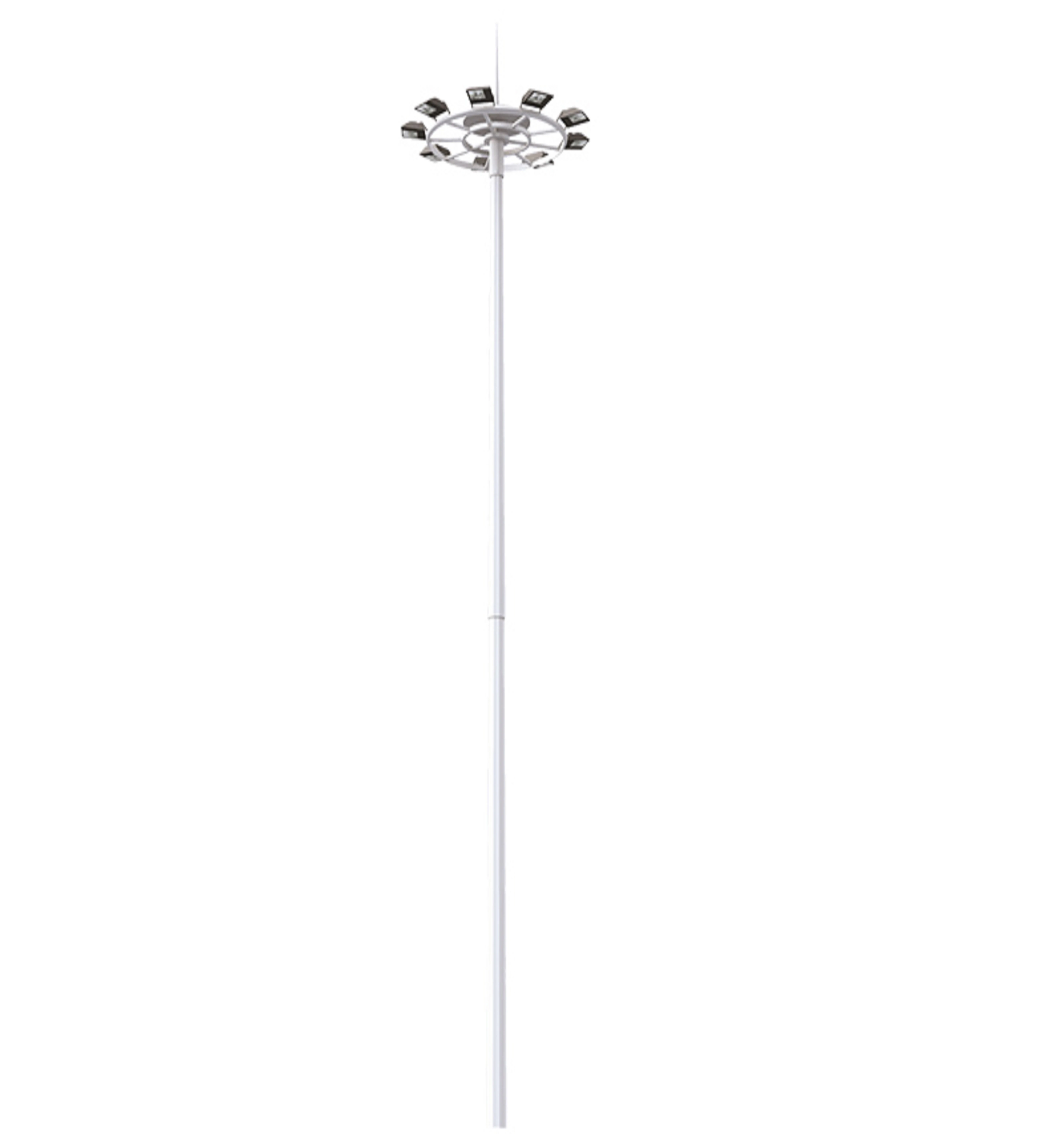 High Mast Stadium Sport Field Led Flood Light Pole 10m 12m 15m 18m 20m