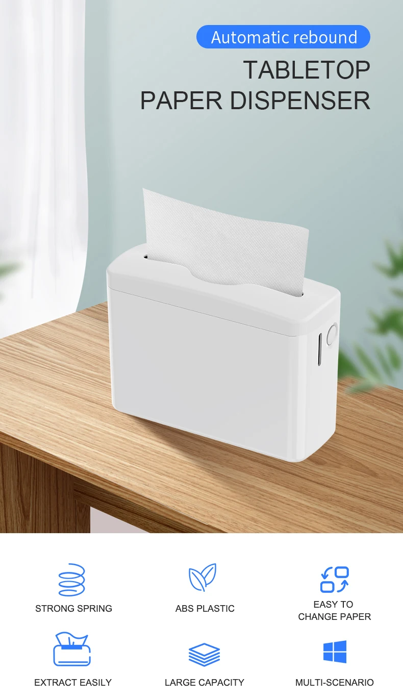 Tabletop paper Dispenser Countertop Bathroom Hand Towel Dispenser for ...