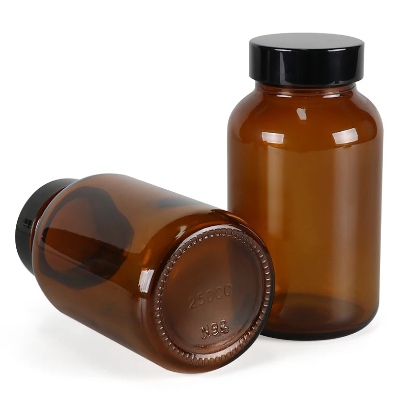 400cc Personal Care Wide Mouth Medicine Capsule Tablet Pill Glass ...