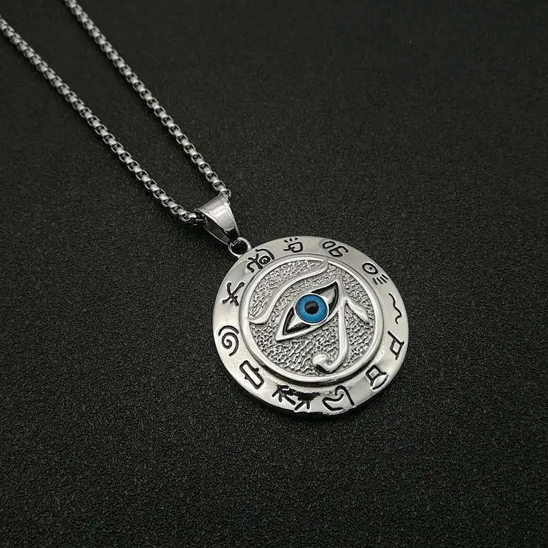 Ancient Egyptian Horus Eye Necklace Titanium Steel Stainless Steel ...