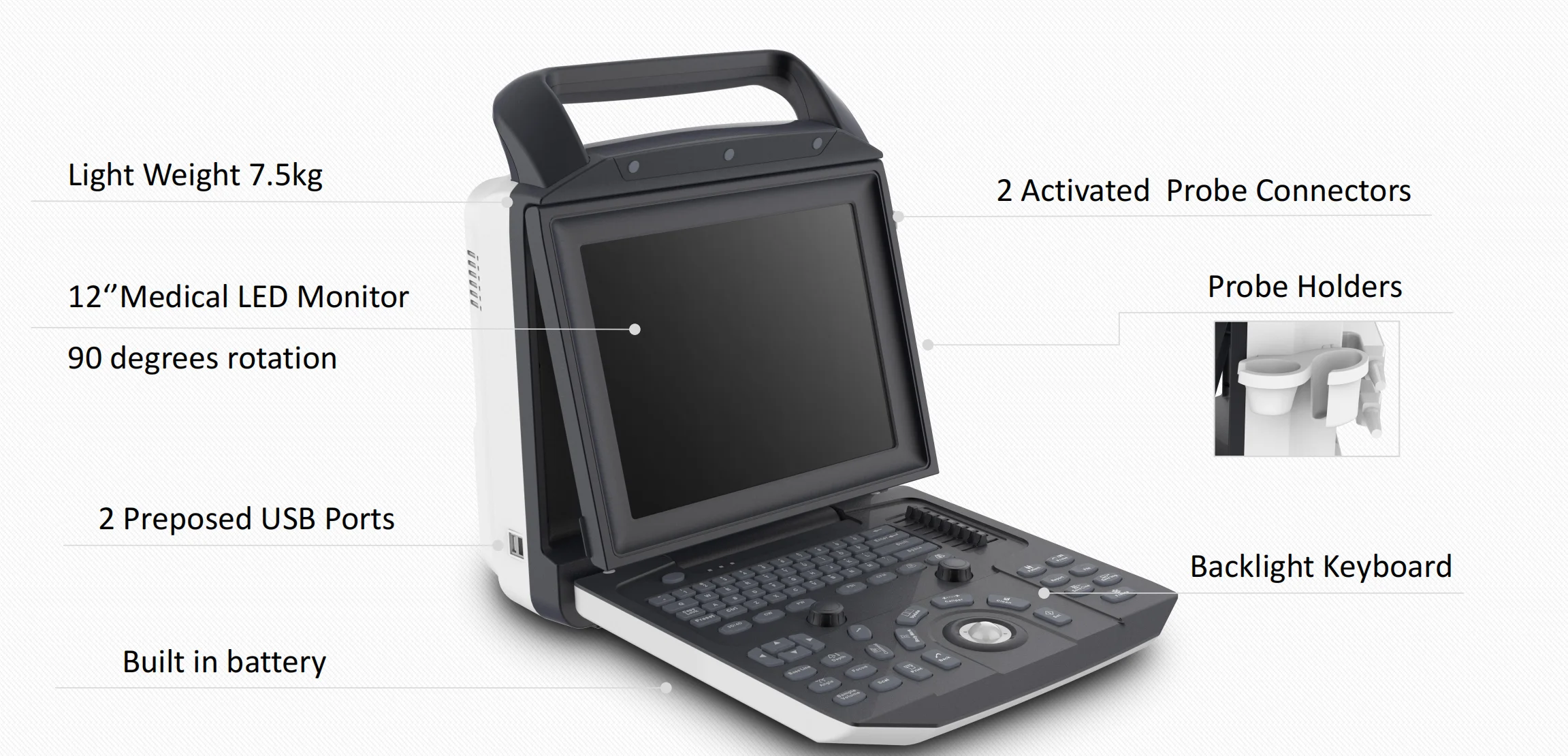 Continuous Color Doppler Ultrasound Equipment Ultrasonography - Buy Color Doppler continuous ...