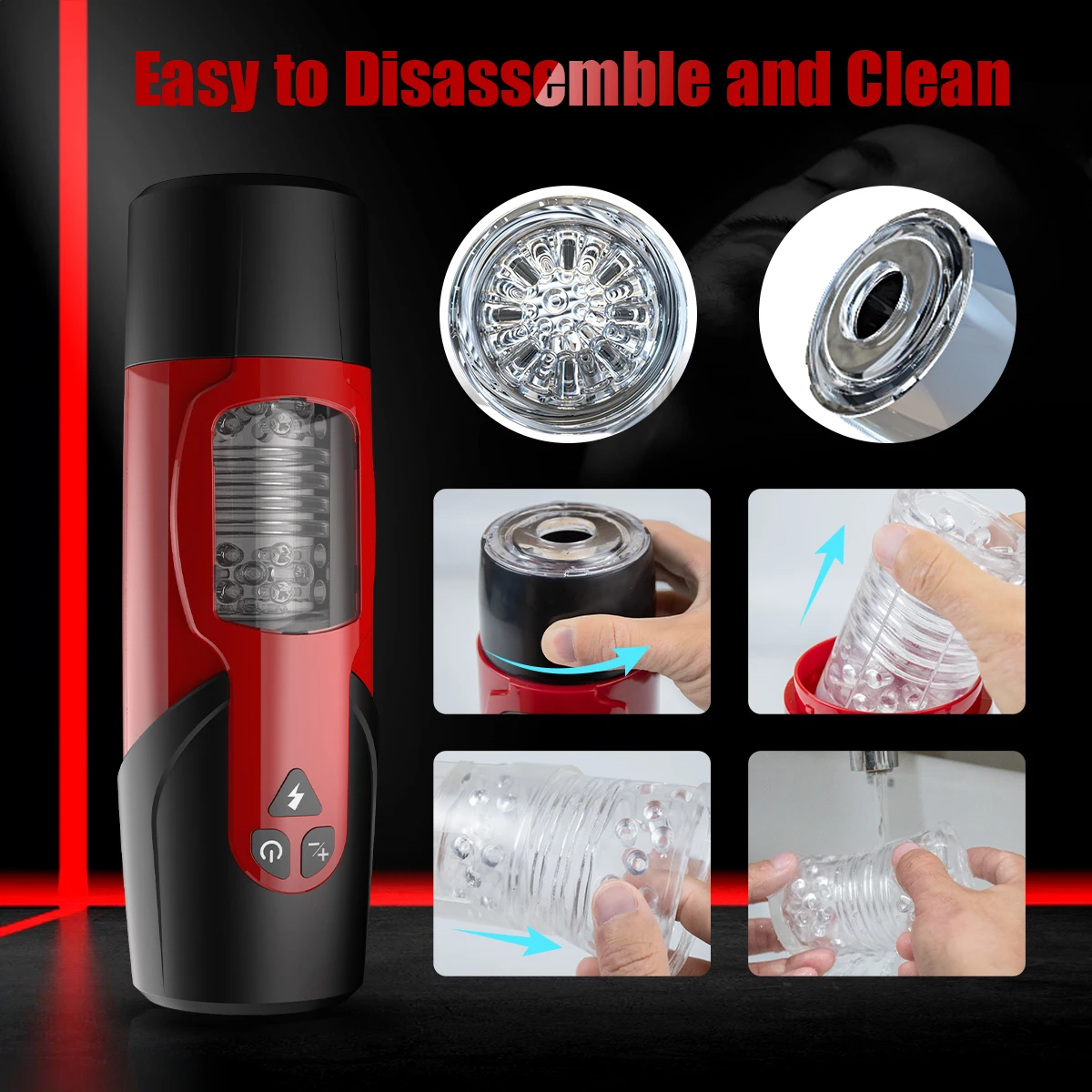 Sohimi Telescopic And Rotating Automat Hand-free Masturbator For Men ...