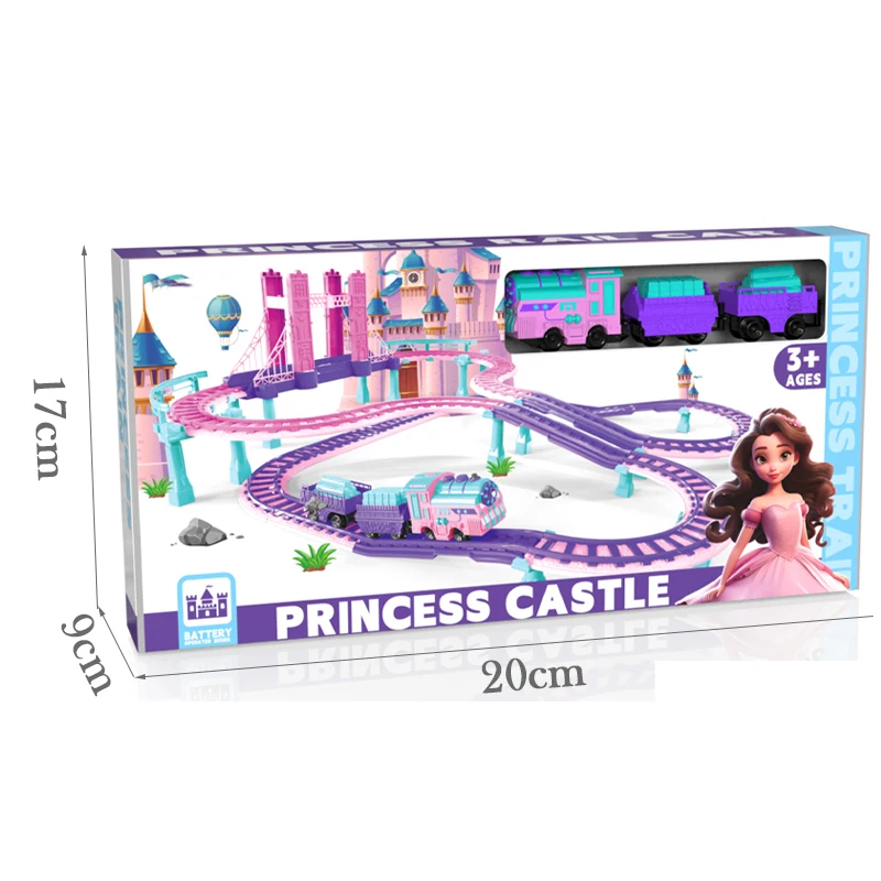 Qs Popular Diy Assembly Electric Princess Train Set Toys 2 Style ...