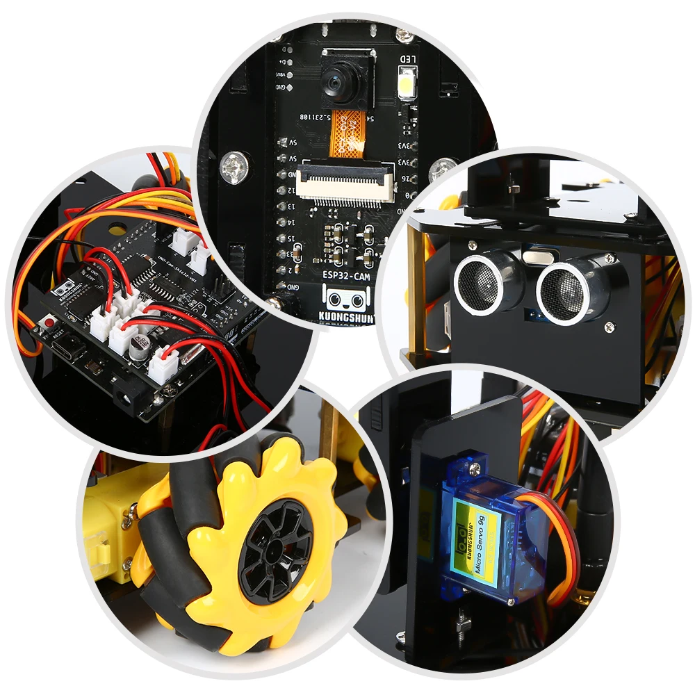 Robotlinking Esp32cam 328p Robot Kit Open Source Development Board Smart Robot Car Esp32 Camera ...