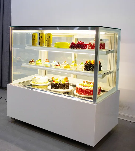SPM Curved Chiller Pastry Showcase Refrigerator 3 Tier Stand