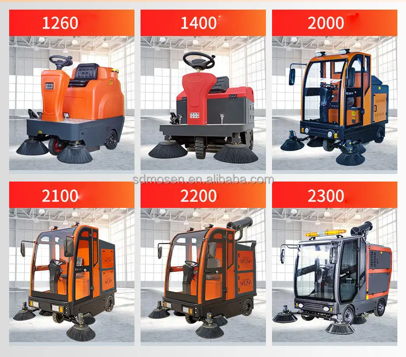 MSANG Small Street Sweeper - Efficient Ride-on Cleaner