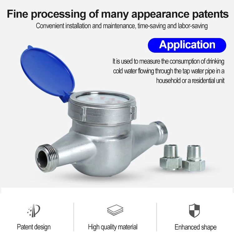 Dn20 SS304 Stainless Steel Water Meters - Reliable & Durable