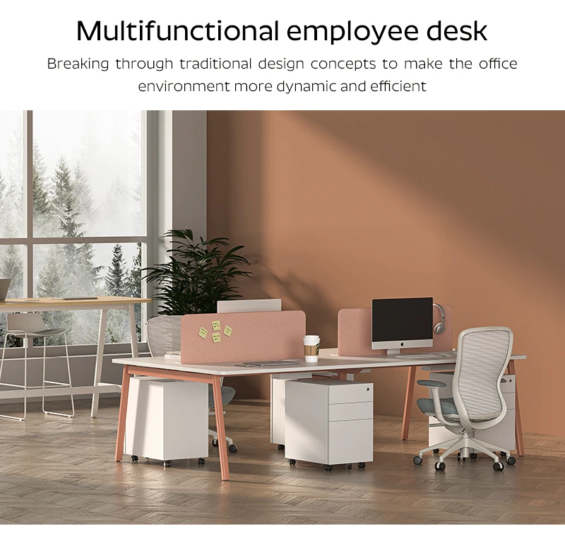 Modular Furniture Workstation Working Desk 4 Seater Office Table For ...