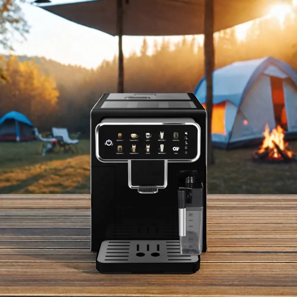 Bean to Cup Cafe Touch Screen Fully 15 bar Automatic Espresso Coffee ...
