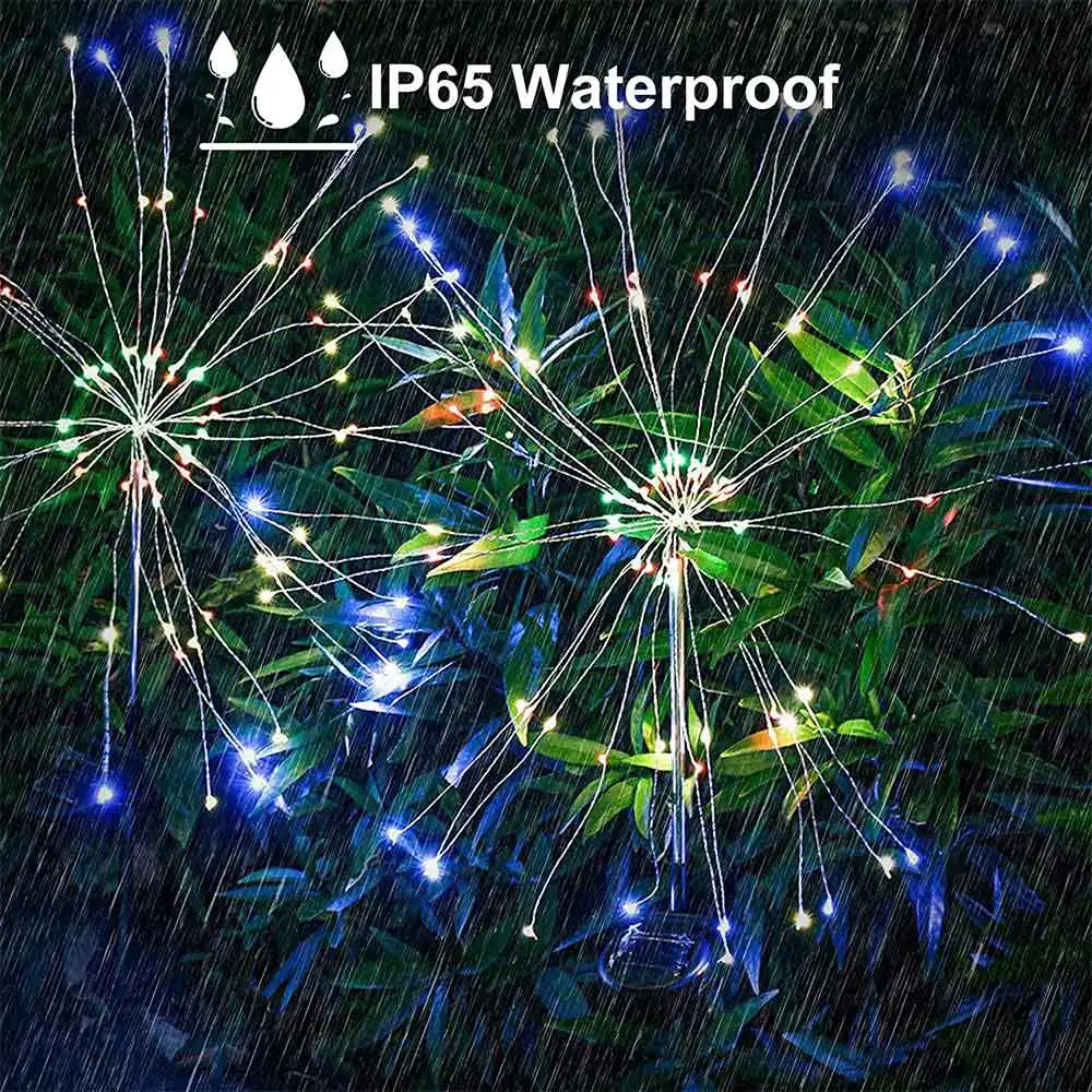 120 Led Multi Color Outdoor Waterproof Solar Firework Light For Garden - Buy Solar Firework ...