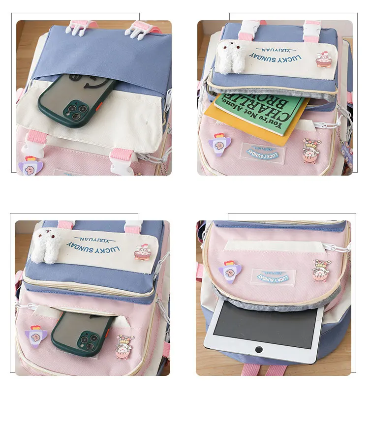 Value Set 5 Piece School Bag Collection for Junior High