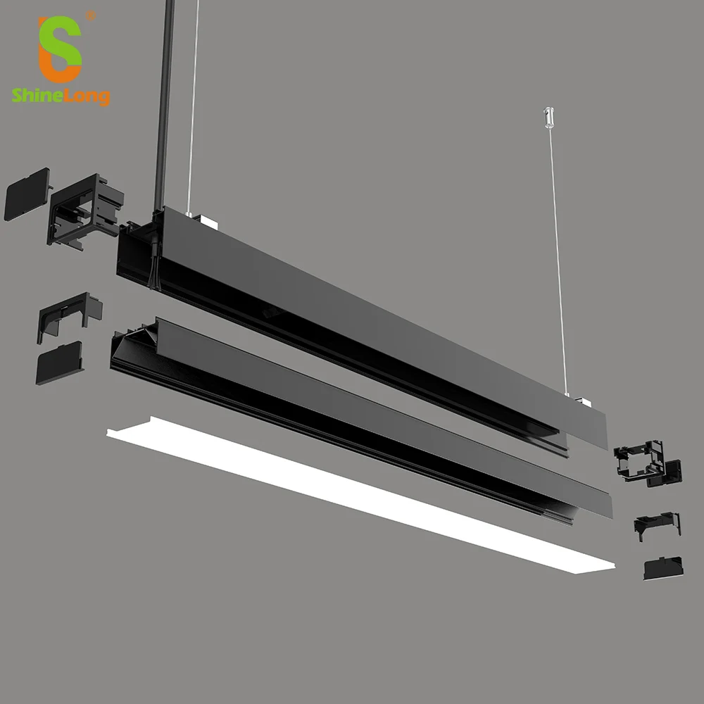 4ft Linkable Led Linear Light,3/4/5000k Cct Selectable,Commercial ...