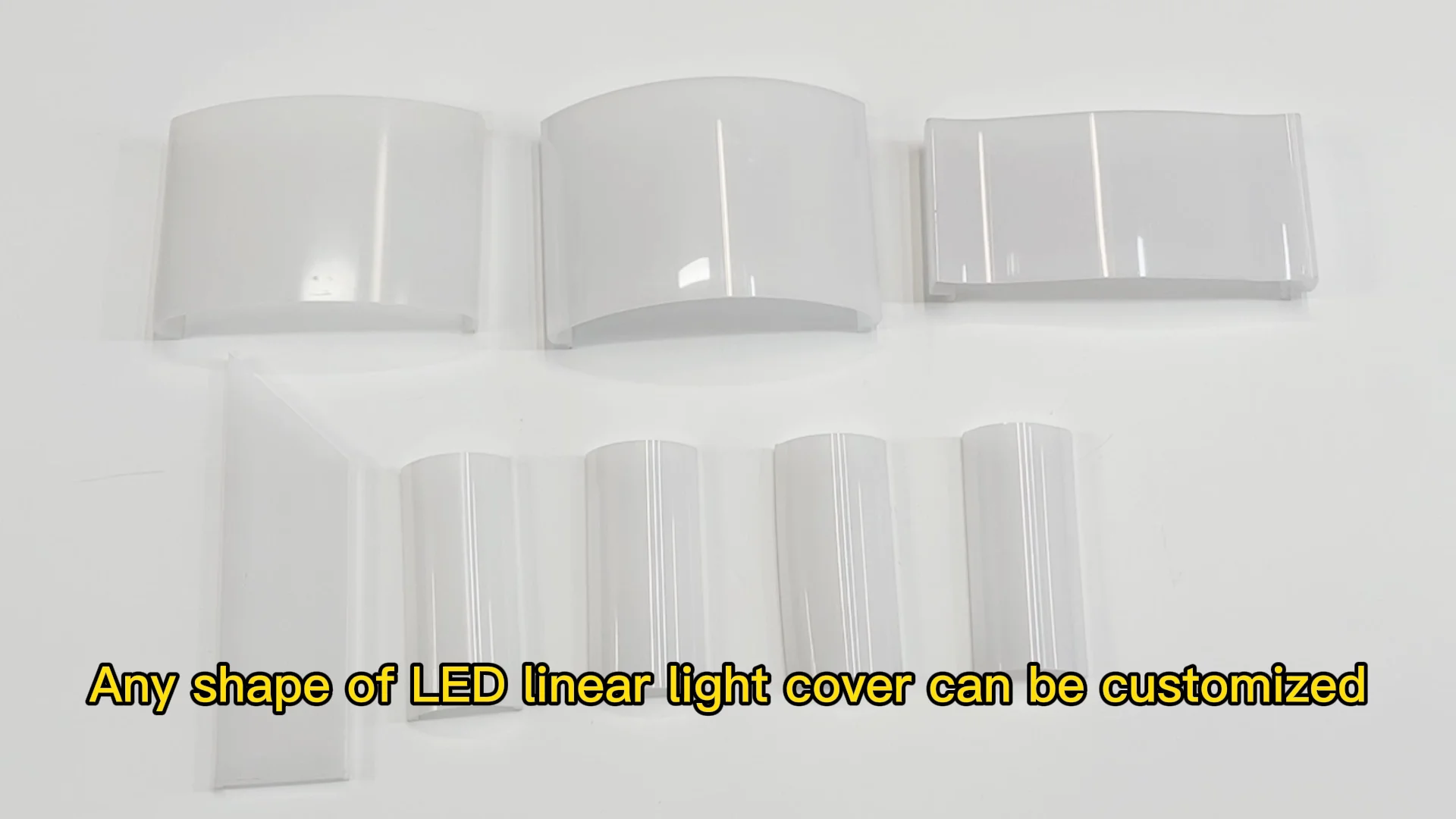 Extrusion Asymmetry Acrylic Profile Pmma Frost And Clear Cover - Buy ...