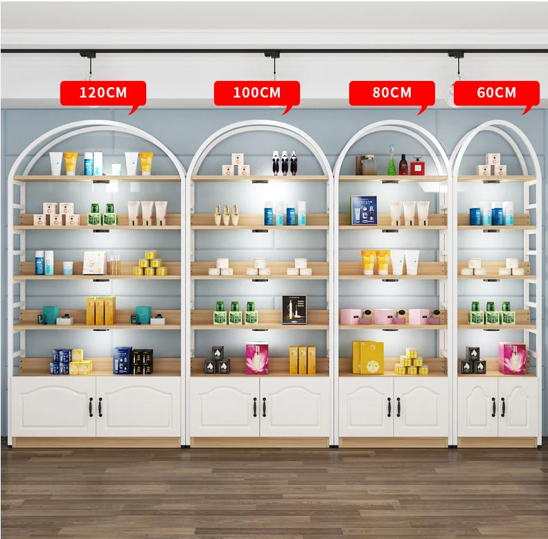 New Fashion White Layered Cosmetic Rack - Freely Assembled