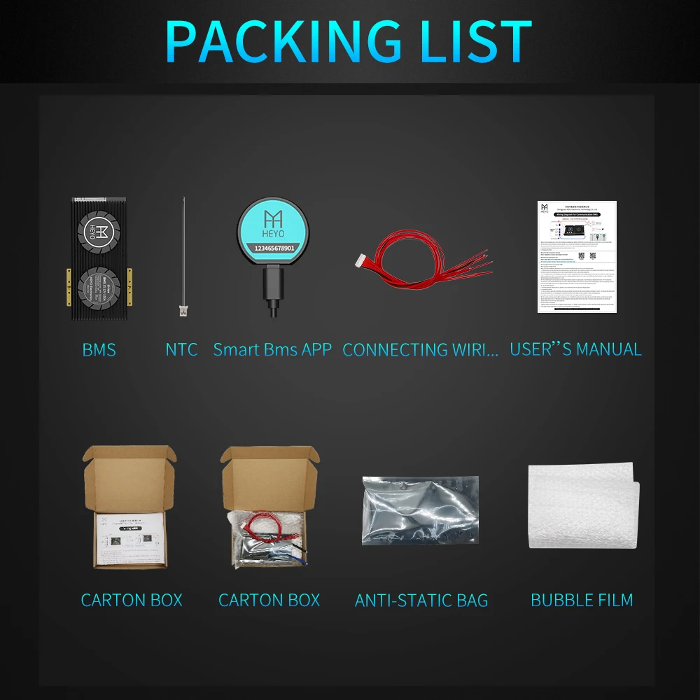 Battery Management System Battery Lipo Programmable For Li-ion ...