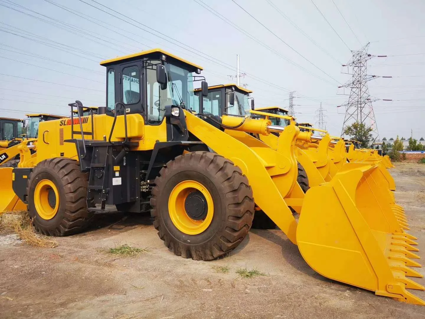 5 Ton Bucket Loader 4.5 Cbm Earthmoving Machinery Sl56h With Powerful ...