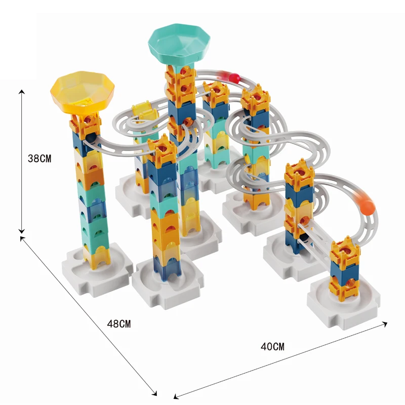 Space Marble Run Toy 2 in 1 - Educational Ball Race Track