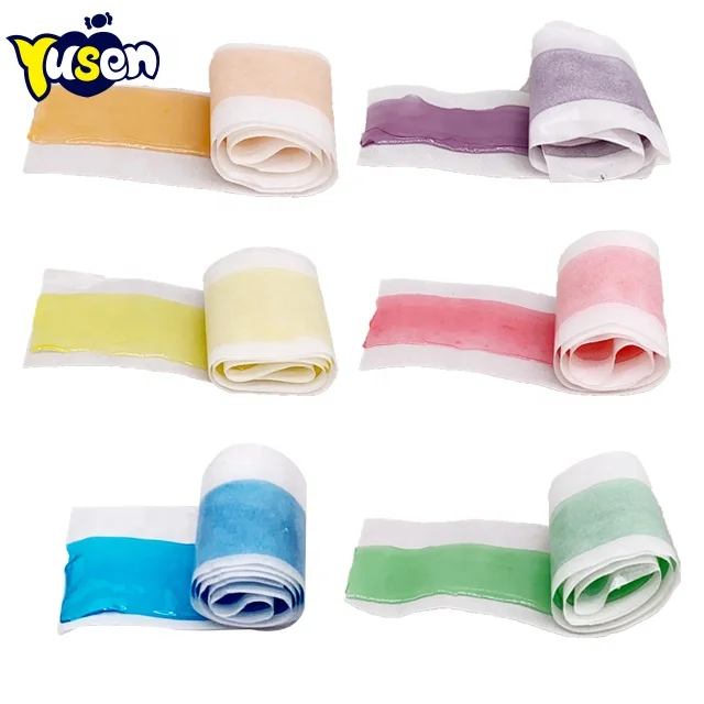 Wholesale Halal Fruit Gummy Roll Candies Soft Pectin Jelly Cc Roll ...
