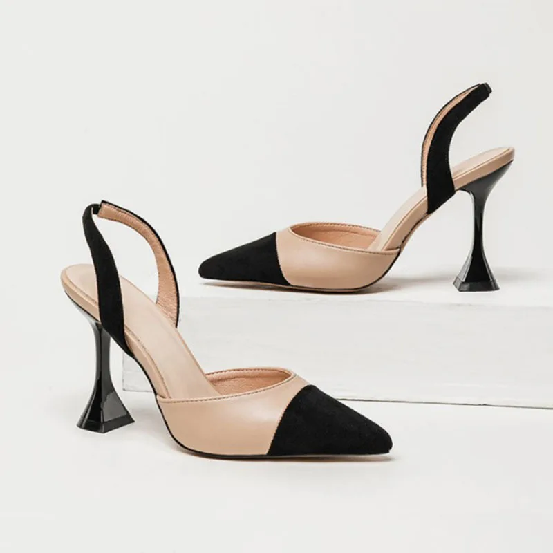Customized Elegant Simple High Heel Shallow Mouth Pointed Color Fashion ...