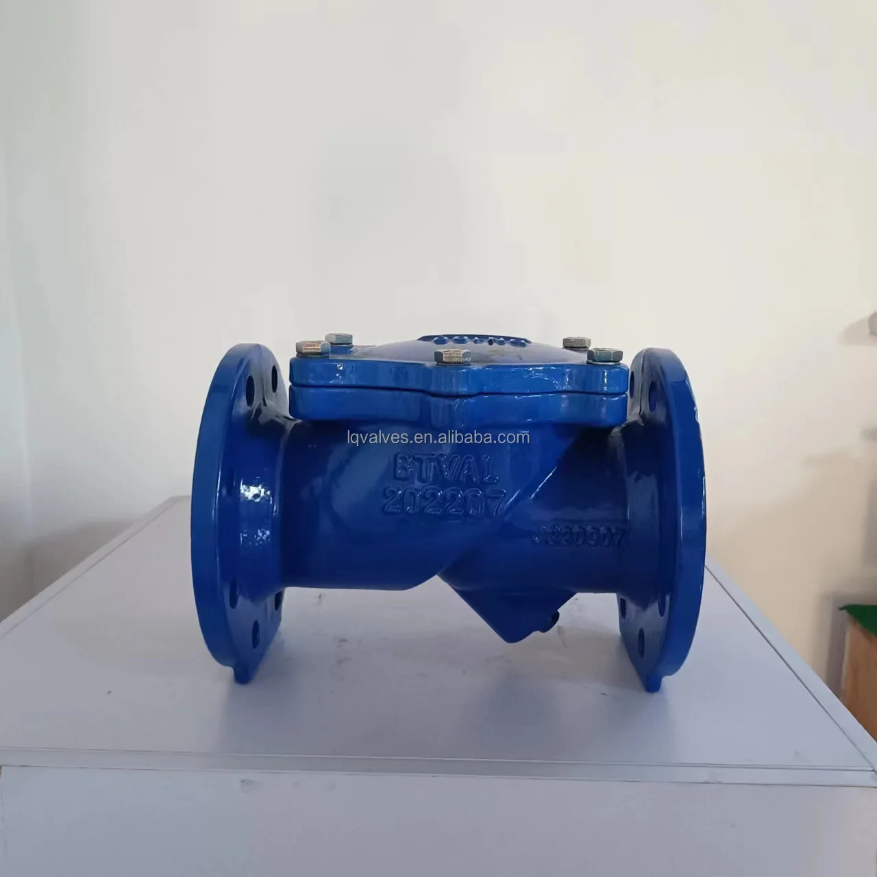 Water Medium Rubber Baffle Check Valve H44X | Cast Iron One-Way Valve ...